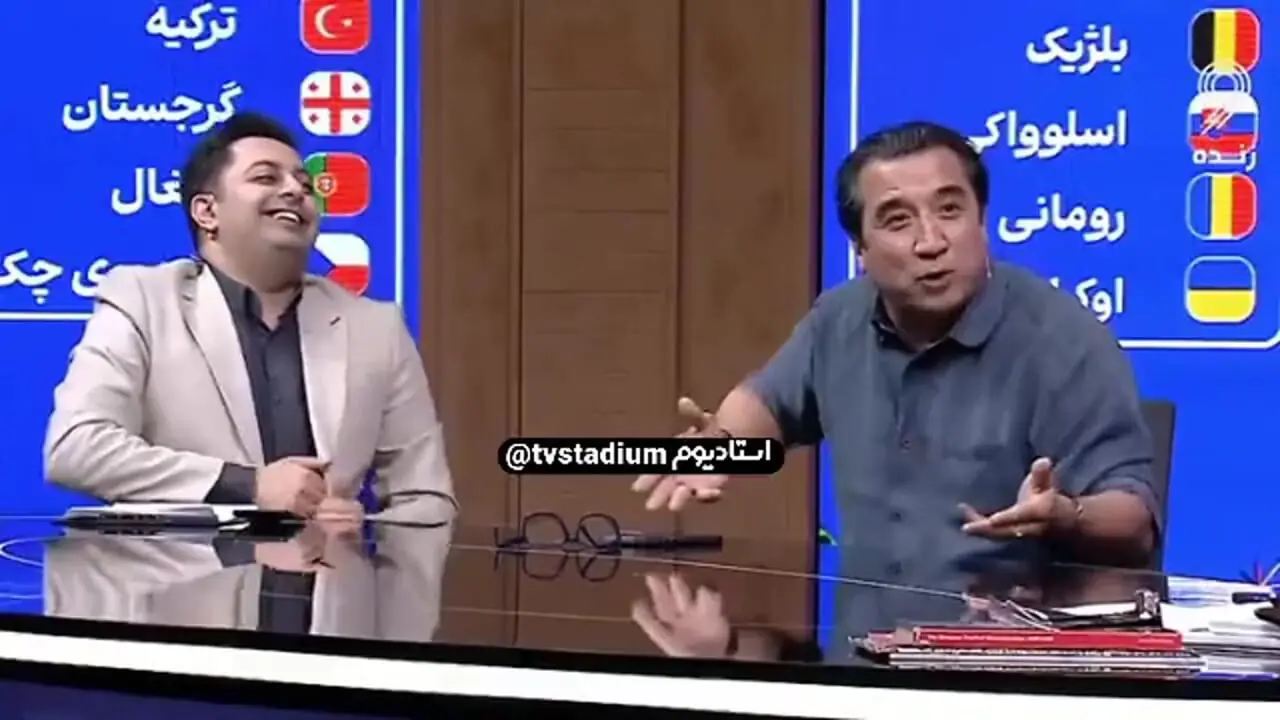 ویدیو دعوای جواد خیابانی و خداداد عزیزی در برنامه زنده